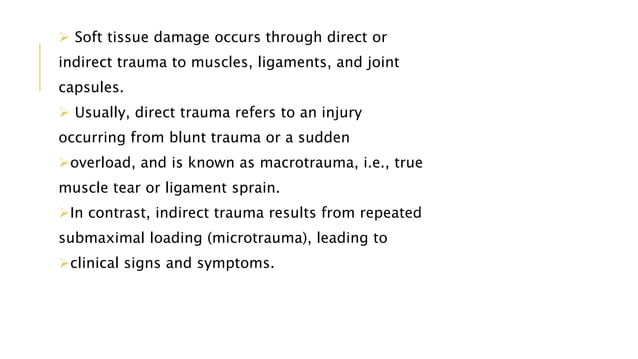 Soft Tissues Injuries.pptx BY BHARTI PAW | PPT