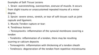 Soft Tissues Injuries.pptx BY BHARTI PAW | PPT