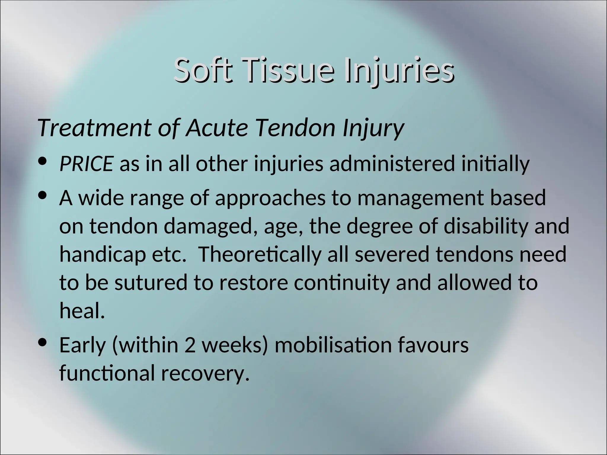 Soft Tissues injury for nursing students | PPT