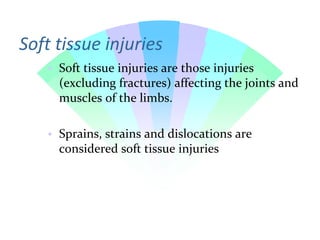 SoftTissue Trauma and causes sign symptoms | PDF