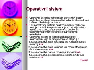 Racunarski Softver | PPT