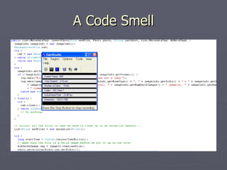 A Catalogue of Code Smell Visualizations | PPT