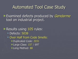 A Catalogue of Code Smell Visualizations | PPT