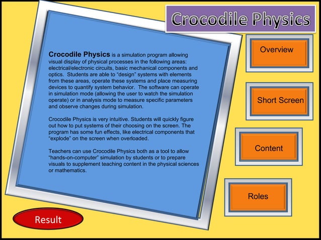 Crocodile Physics | PPT | Computer Software and Applications | Computing
