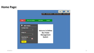 online bus ticket booking system | PPTX