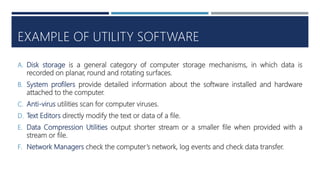 Software | PPTX | Operating Systems | Computer Software and Applications