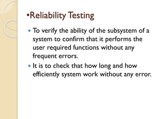 Software engineering- system testing | PPTX