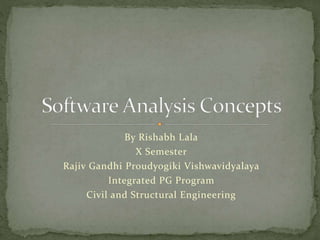 Software analysis concepts | PPTX | Civil Engineering Industry | Industries