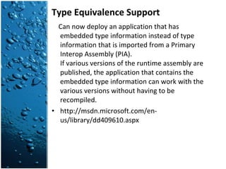 Software Architecture New Features of Visual Studio 2010 / .Net 4.0 - Part 1 - Editor And C# | PPT