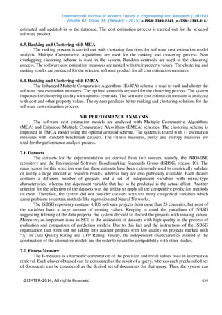 Software Cost Estimation Using Clustering and Ranking Scheme | PDF