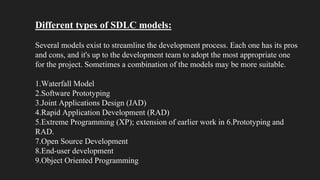 (Software development-life-cycle) | PPTX