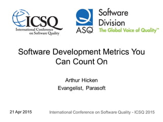Software Development Metrics You Can Count On | PPT