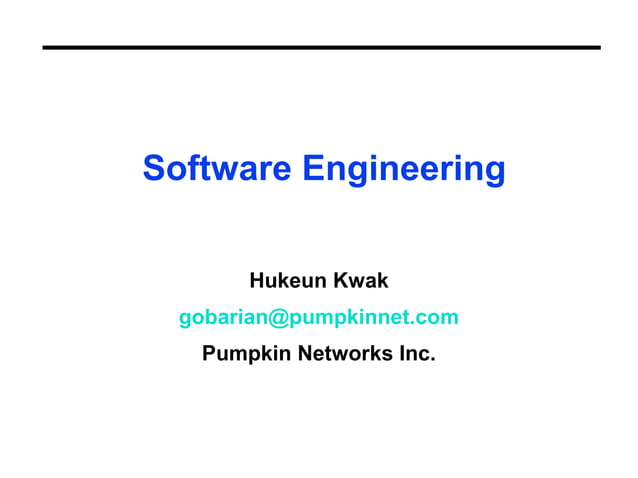 Software engineering | PPT