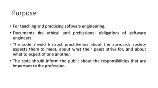 Software engineering-codes-of-ethics (1) | PPTX
