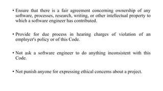 Software engineering-codes-of-ethics (1) | PPTX