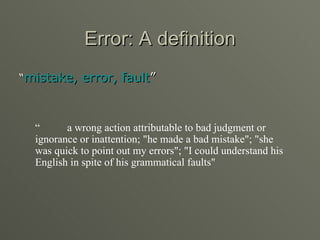 Software Errors Funny and Fatal | PPT