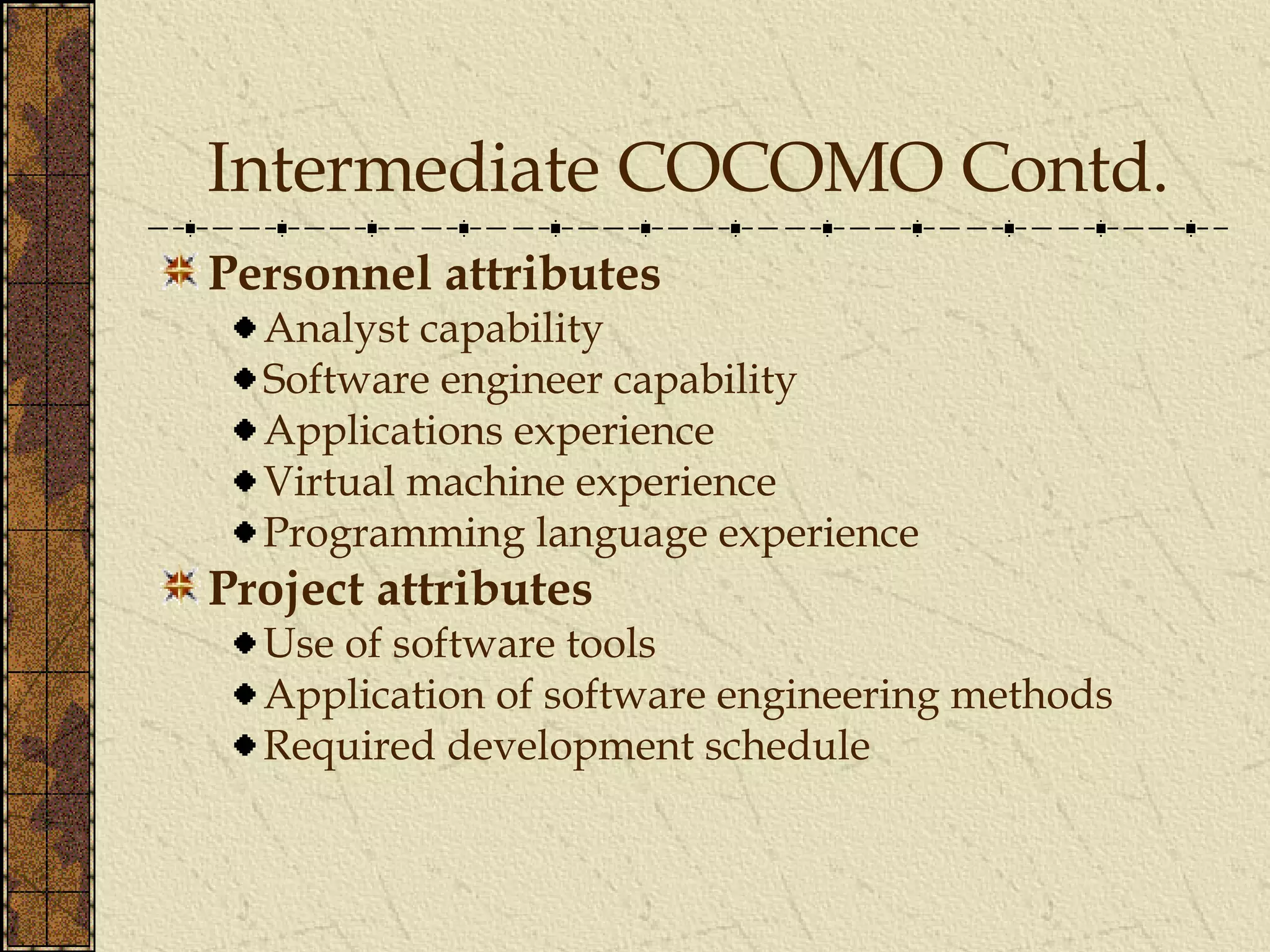 Software Estimation Part Ii Ppt