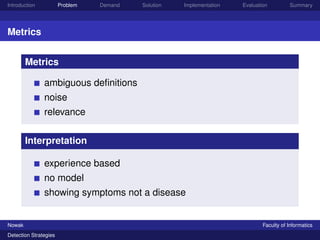 Detection Strategies Metrics-Based Rules for Detecting Design Flaws | PPT