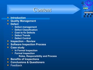 Software Inspection And Defect Management | PPT | Computer Software and Applications | Computing