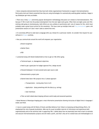 Worldware: Software internationalization and globalization conference ...