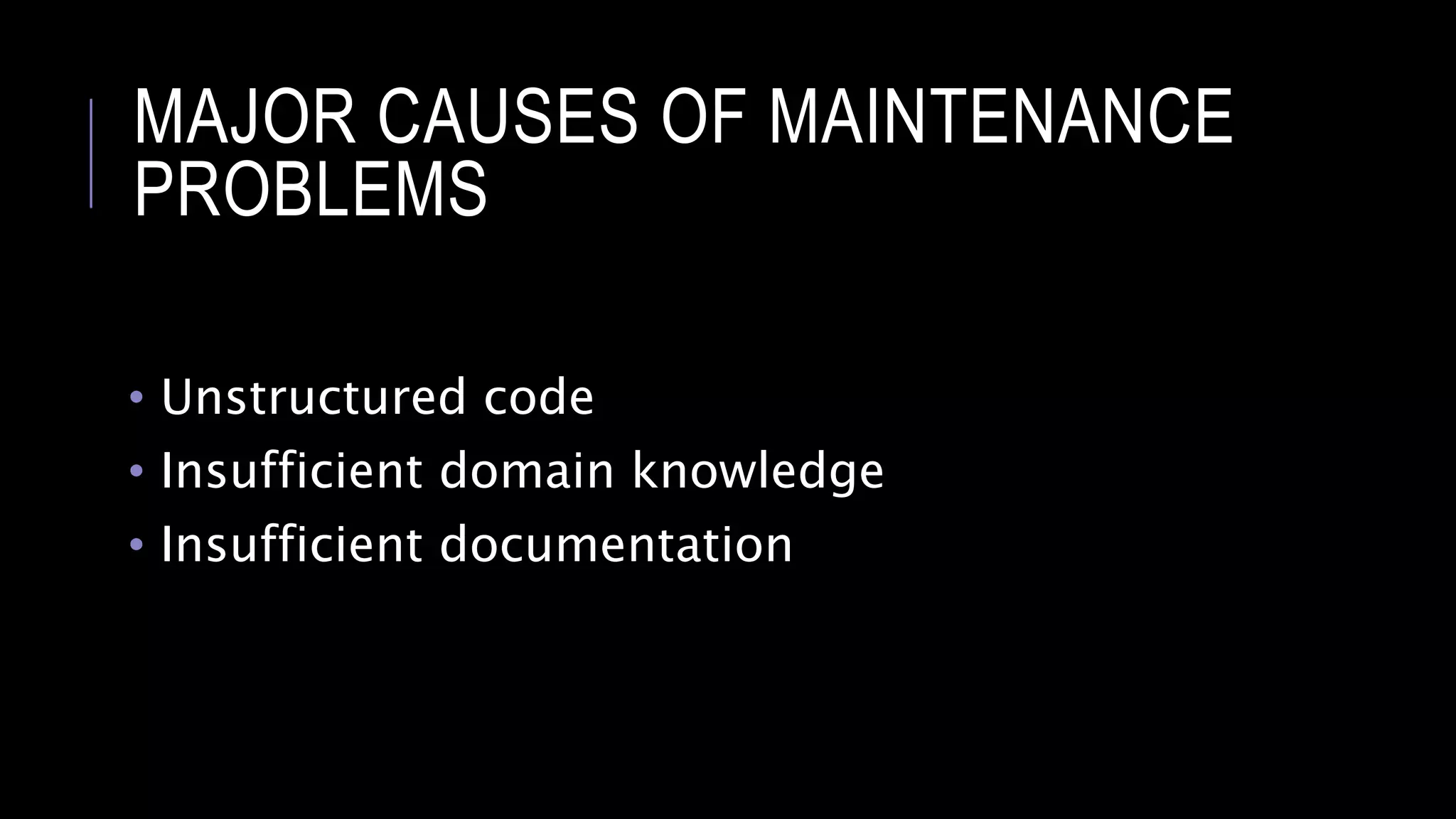 Software Maintenance Ppt