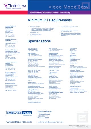 Software Only Multimedia Video Conferencing | PDF