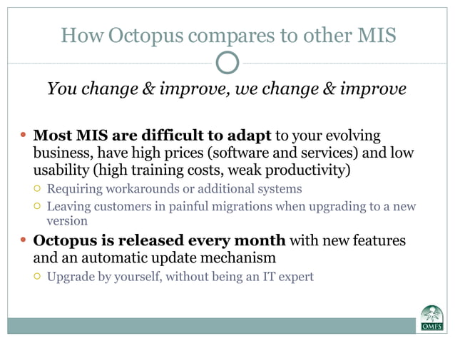 Octopus Microfinance Suite Functionalities Overview | PPT | Business ...