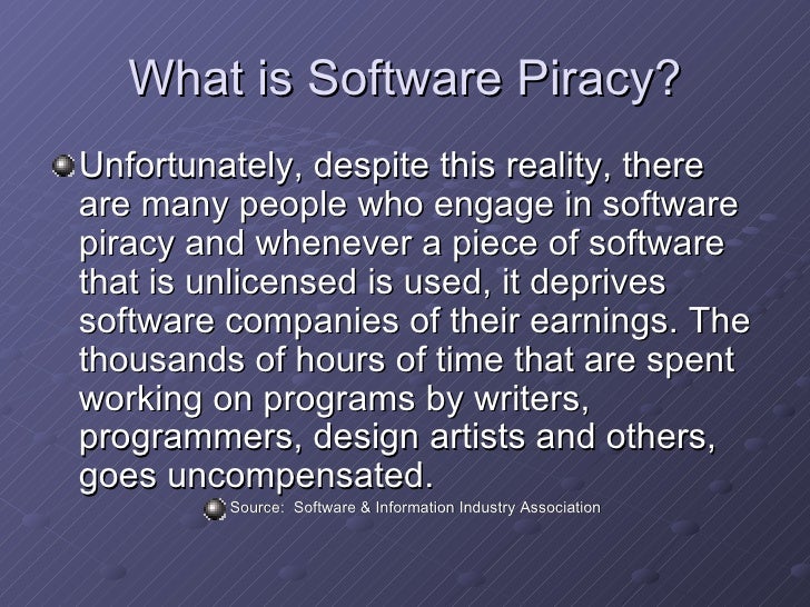 Software Piracy Powerpoint