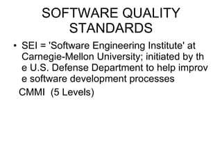 SOFWARE QUALITY, INTRODUCTION | PPT