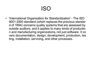 SOFWARE QUALITY, INTRODUCTION | PPT