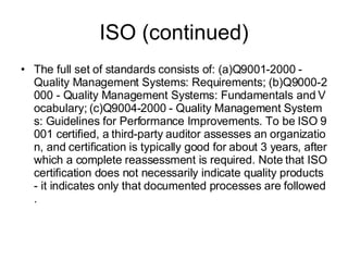 SOFWARE QUALITY, INTRODUCTION | PPT