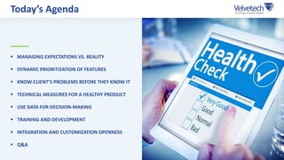 Software Project Health Check: Best Practices and Techniques for Your ...