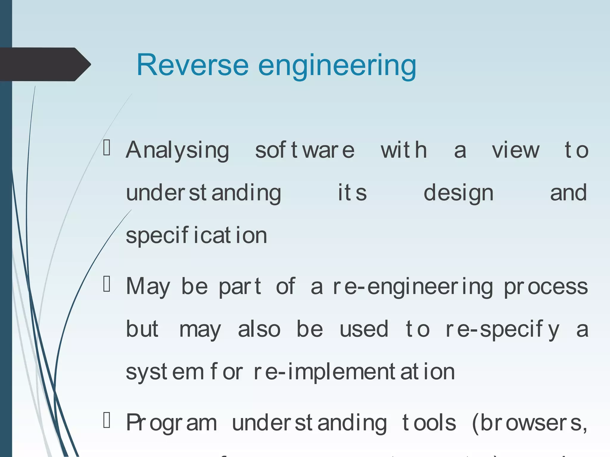 Software Re Engineering Forward And Reverse Engineering Ppt Programming Languages Computing