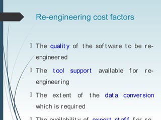Software Re-engineering Forward & Reverse Engineering | PPT | Programming Languages | Computing