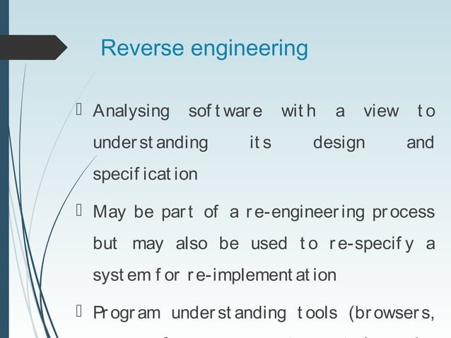 Software Re Engineering Forward And Reverse Engineering Ppt Programming Languages Computing