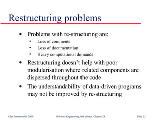 Software Re-Engineering in Software Engineering SE28 | PPT | Free Download