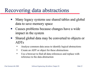 Software Re-Engineering in Software Engineering SE28 | PPT