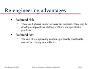 Software Re-Engineering in Software Engineering SE28 | PPT