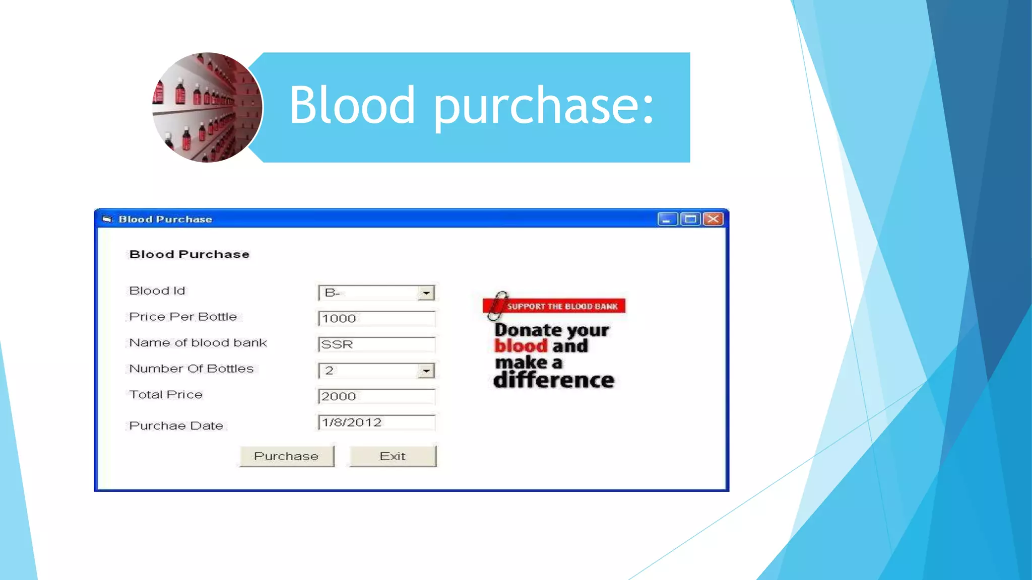 SRS on Online Blood Bank Managment system... | PPTX