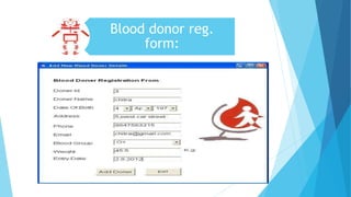SRS on Online Blood Bank Managment system... | PPTX