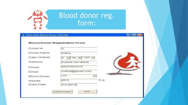 SRS on Online Blood Bank Managment system... | PPTX | Blood Disorders ...