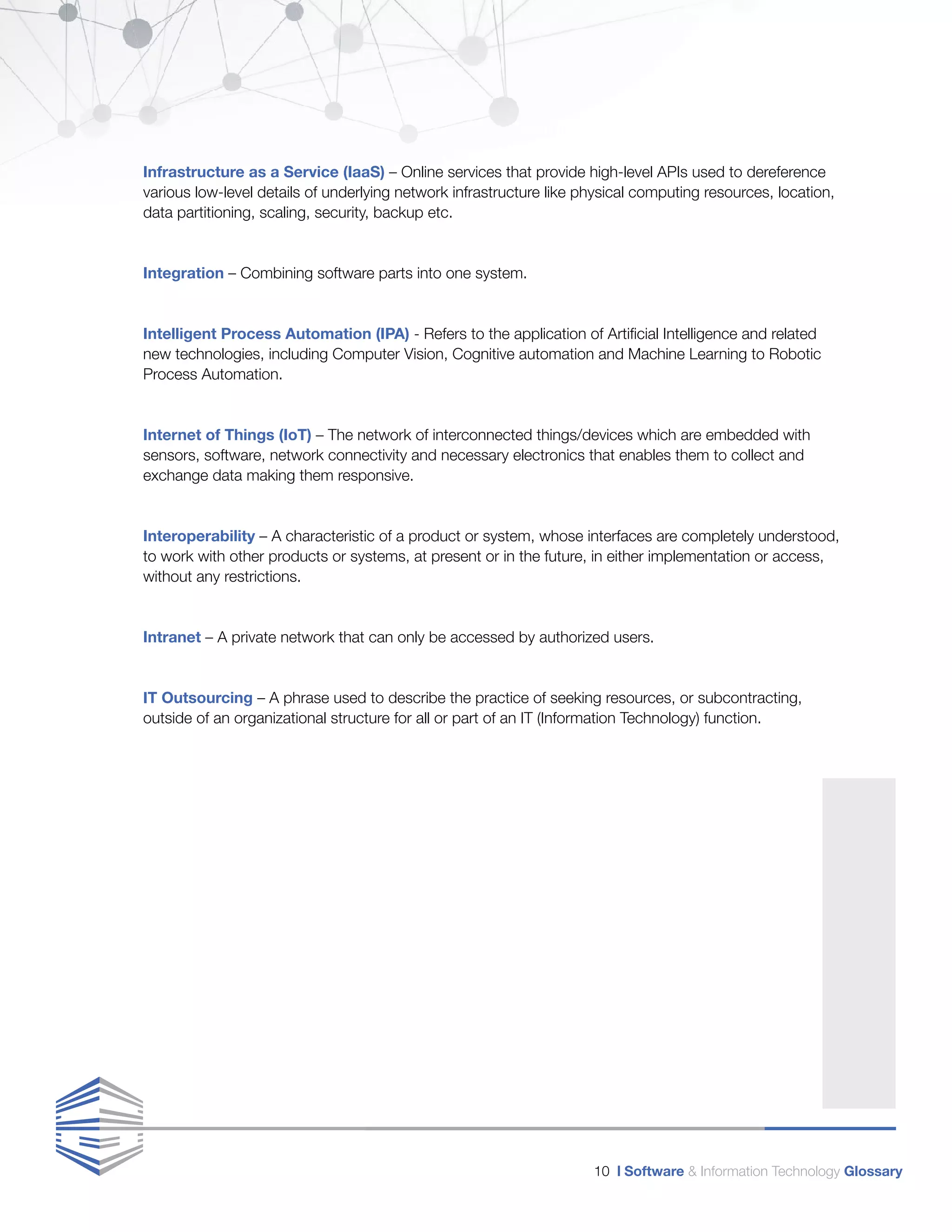 Software and Information Technology Glossary of Terms | PDF