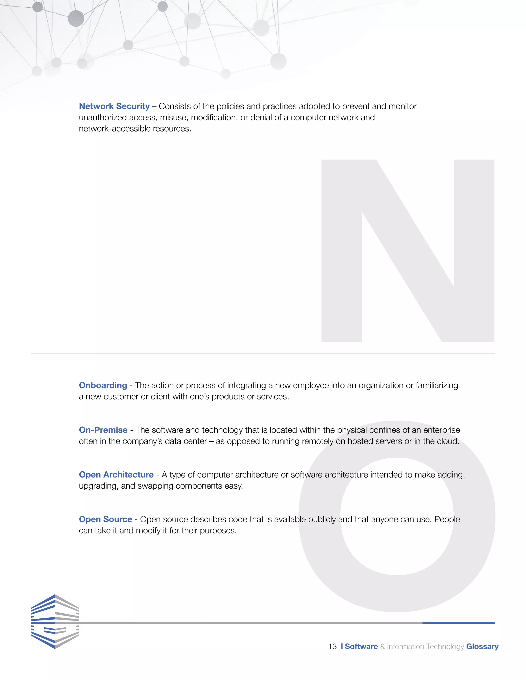 Software and Information Technology Glossary of Terms | PDF