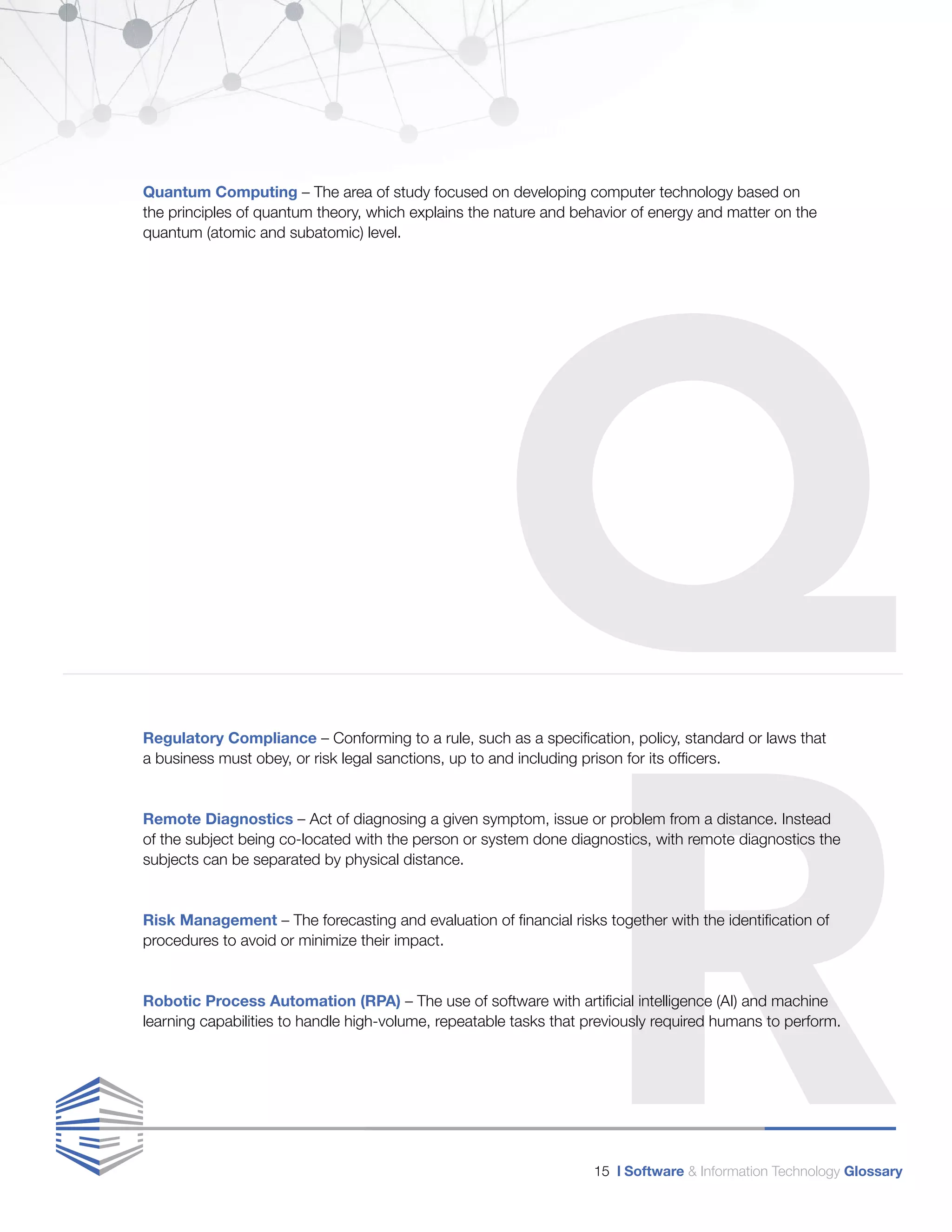 Software and Information Technology Glossary of Terms | PDF