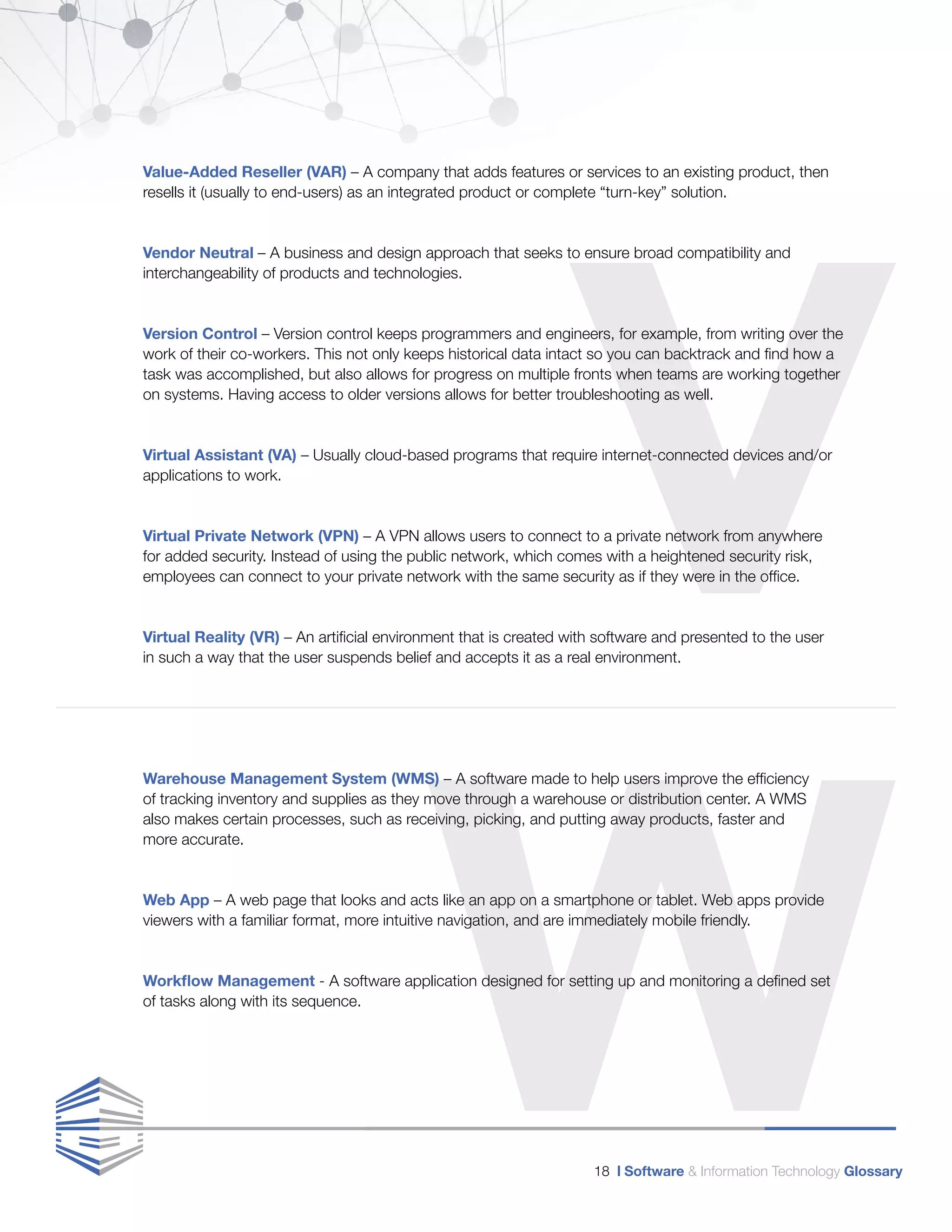 Software and Information Technology Glossary of Terms | PDF