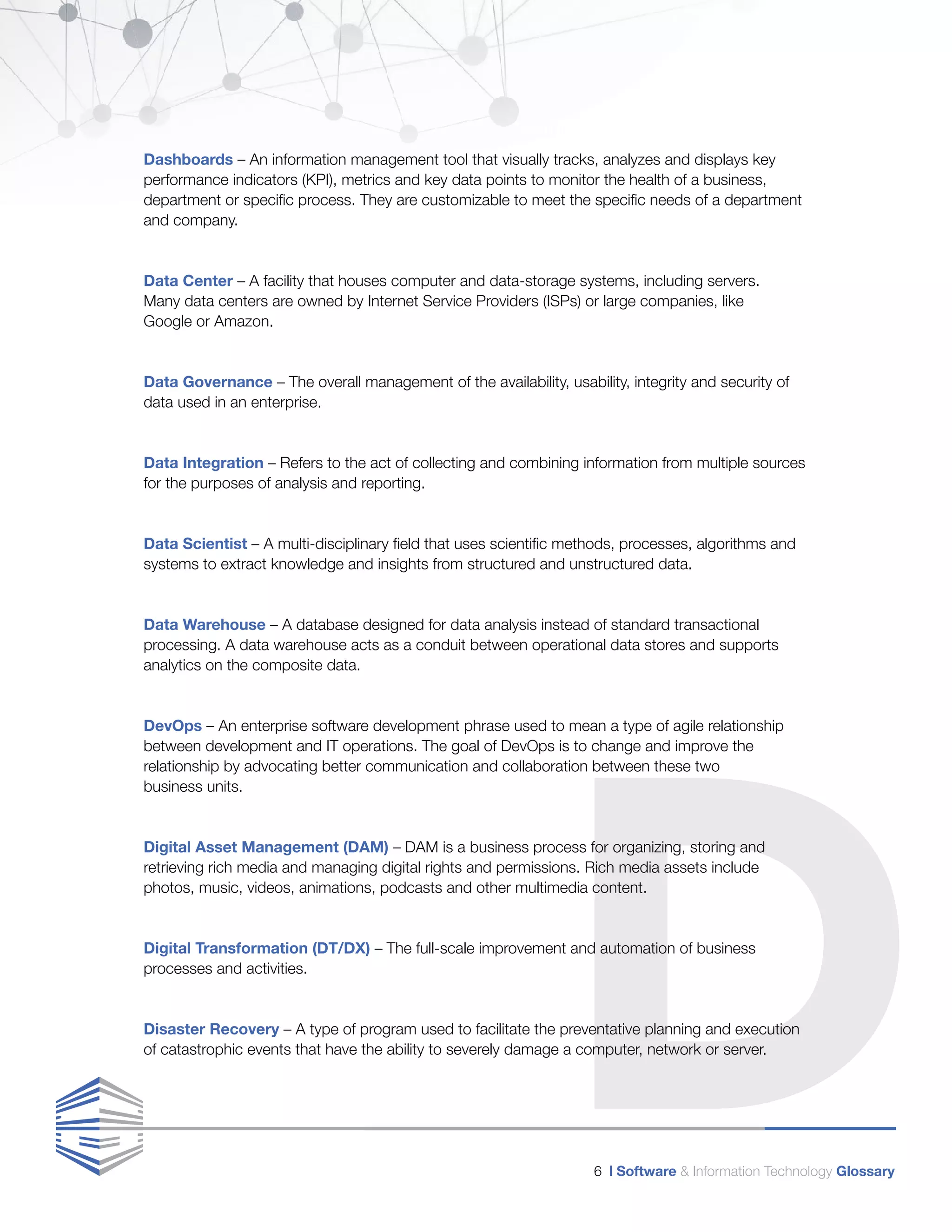 Software and Information Technology Glossary of Terms | PDF