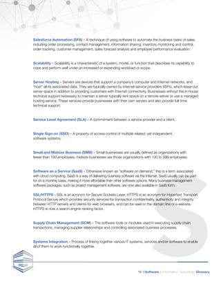 Software and Information Technology Glossary of Terms | PDF