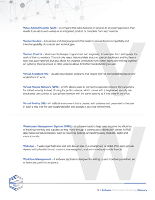 Software and Information Technology Glossary of Terms | PDF