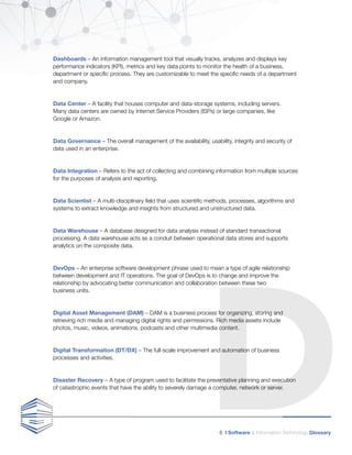 Software and Information Technology Glossary of Terms | PDF