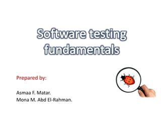Software testing fundamentals | PPTX